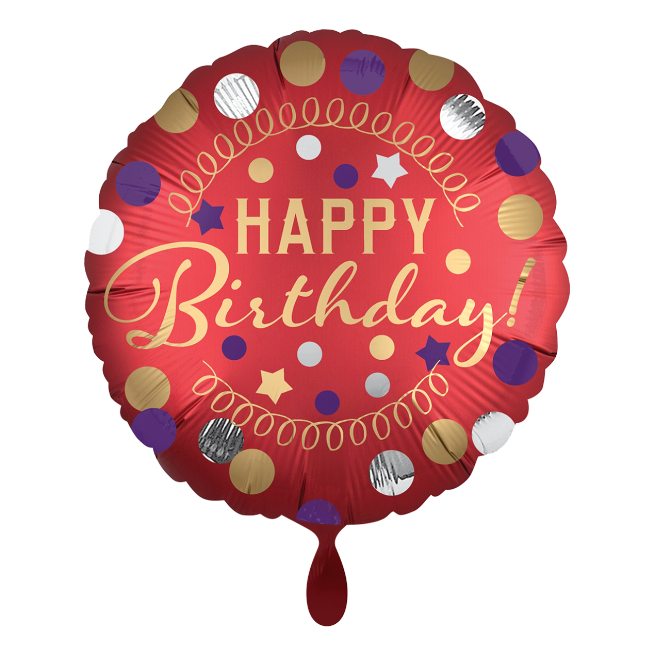 1 Ballon - Red Satin Party